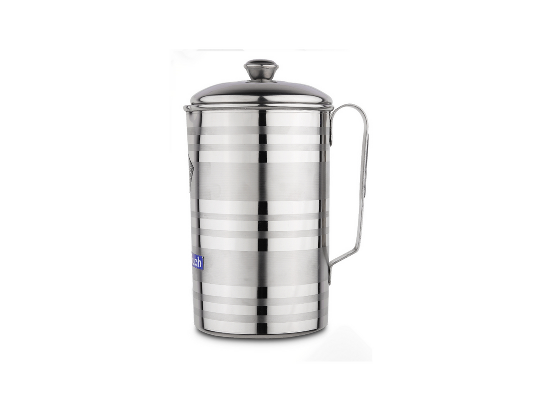 Stainless Steel Water Serving Jug with Lid – LiMETRO STEEL